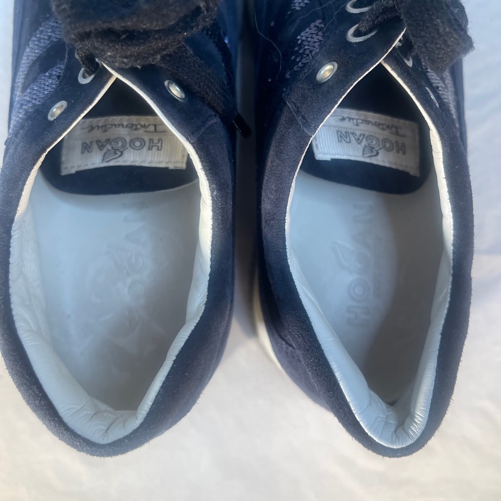 Hogan Interactive Blue Suede Sneaker Size 39 - Gem